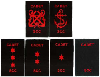 Cadet Rank Slides ,SCC Shop
